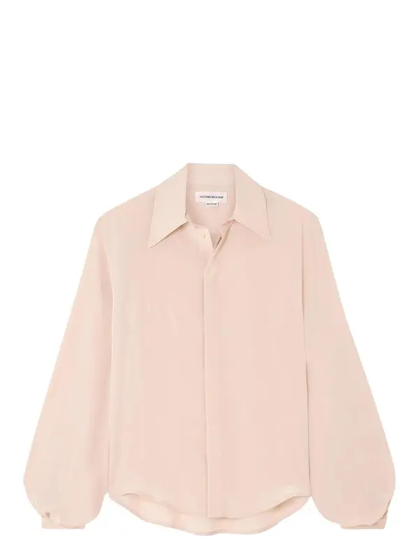 Victoria Beckham Silk Crepe De Chine Shirt - Pink