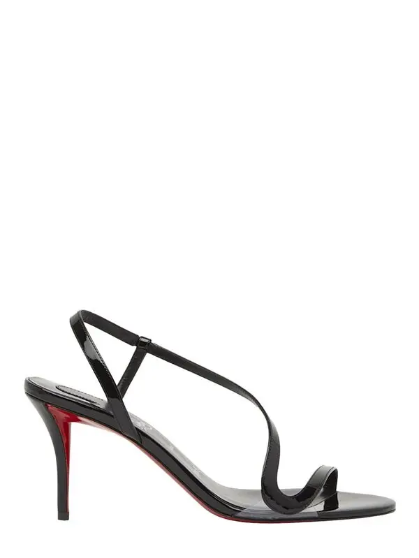 CHRISTIAN LOUBOUTIN Rosa Z Patent Red Sole Sandals - Multicolor