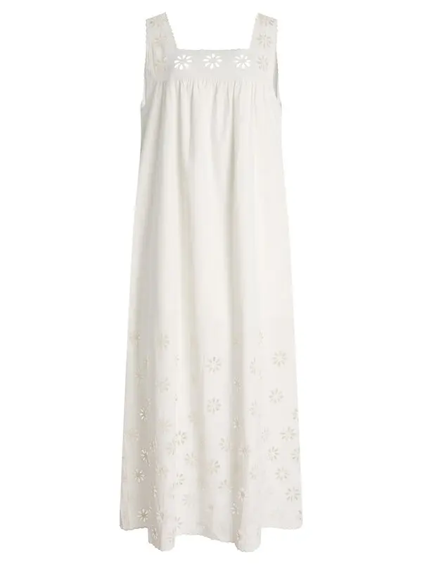 Posse Riviera Cecilia Cotton Maxi Dress - White