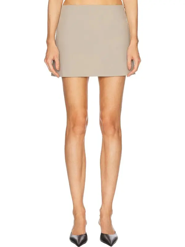 EAVES Naiara Mini Skirt - Khaki Green