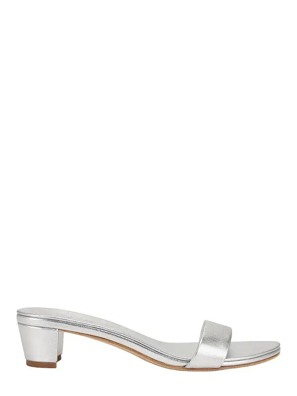 ZIAH Metallic Mule - Silver