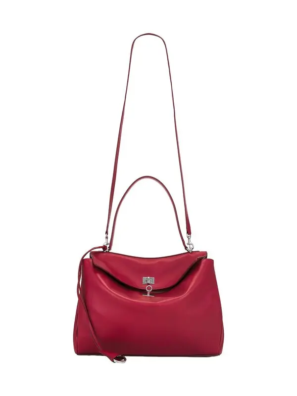 Balenciaga Rodeo Medium Top Handle Bag - Cherry Red