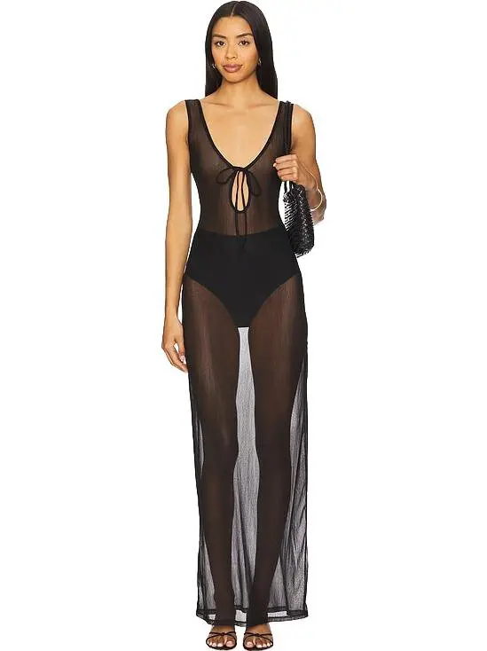 LOVEWAVE The Vianka Maxi Dress - Black