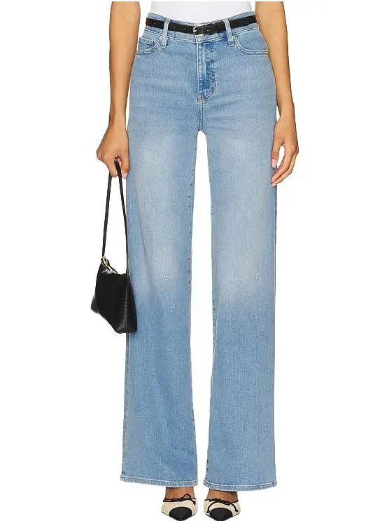 FRAME Le Slim Palazzo Long Jeans - Honeymoon