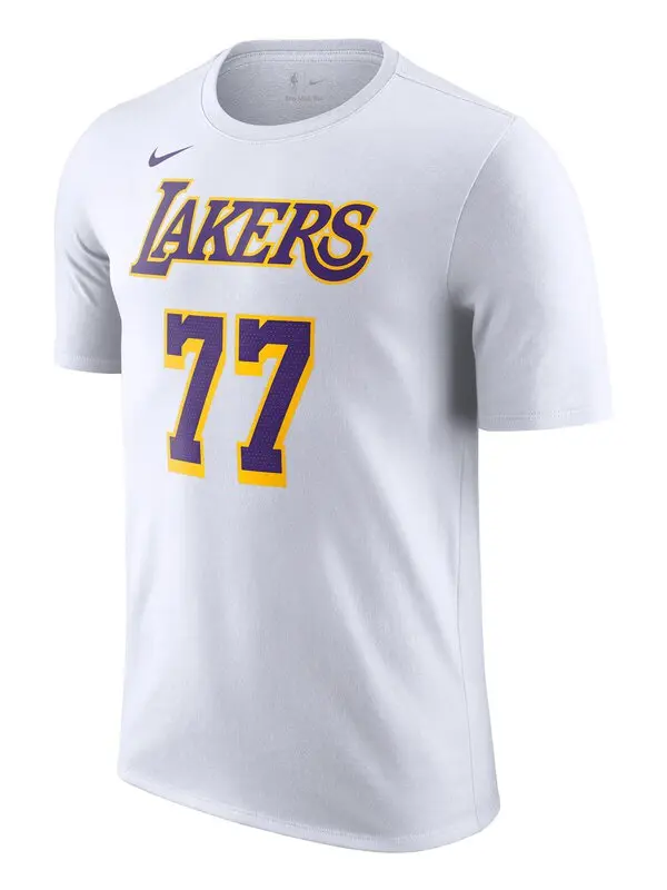 Nike Luka Donäiä Los Angeles Lakers Association Edition Nba T-shirt - White