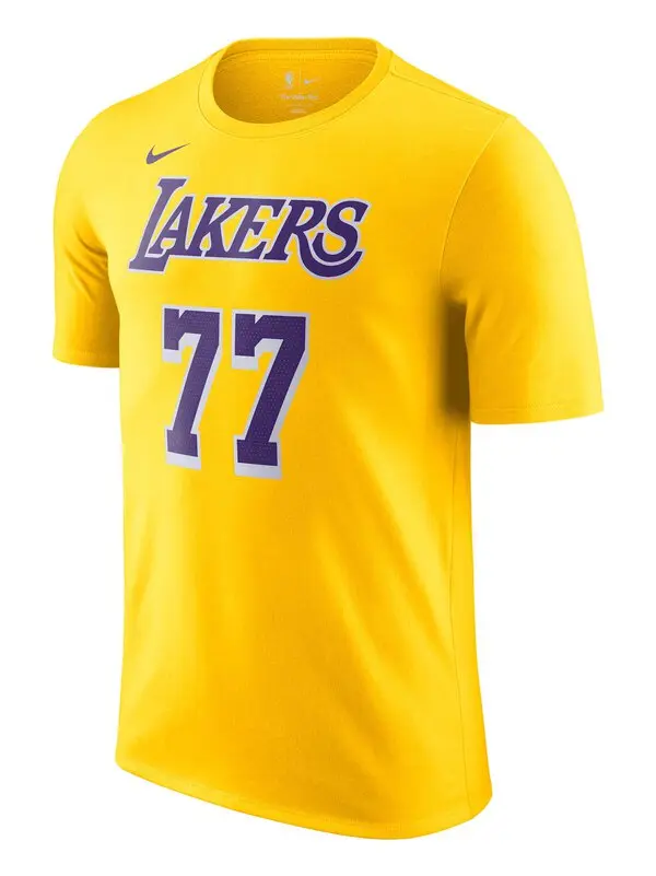 Nike Luka Donäiä Los Angeles Lakers Icon Edition Nba T-shirt - Yellow