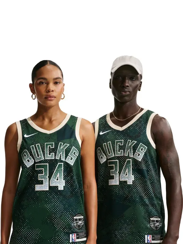 Nike Giannis Antetokounmpo Milwaukee Bucks 2025/26 Select Series Dri-fit Nba Swingman Jersey - Green