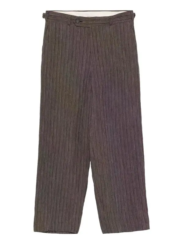 CALMLENCE No Pleated Wide-leg Trousers - Brown