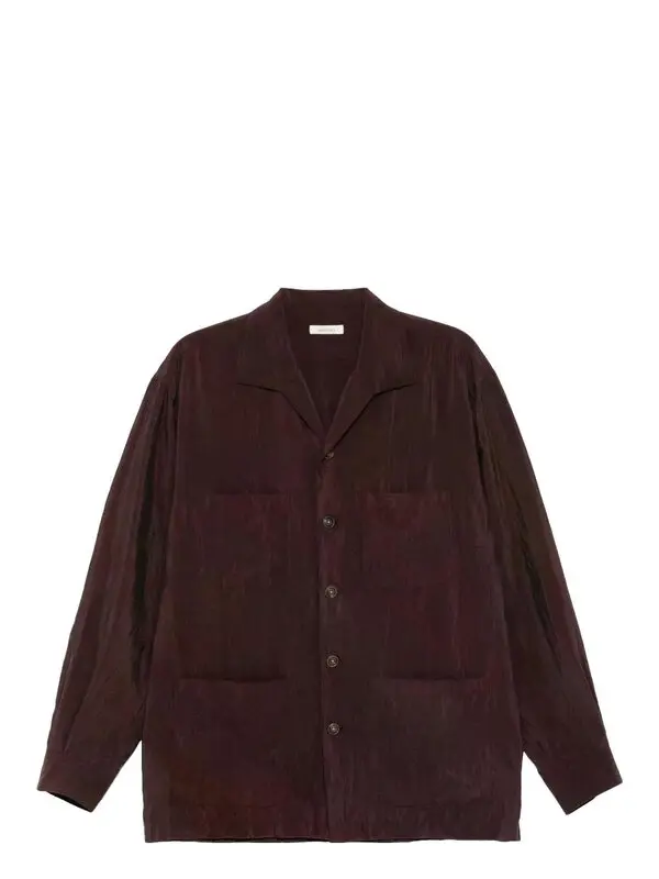 CALMLENCE Classic Open-collar Shirt - Red