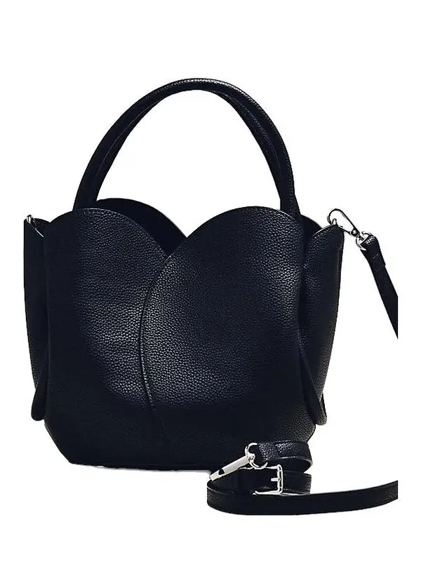 MELIE BIANCO Tulip Top-handle Crossbody Tote - Black