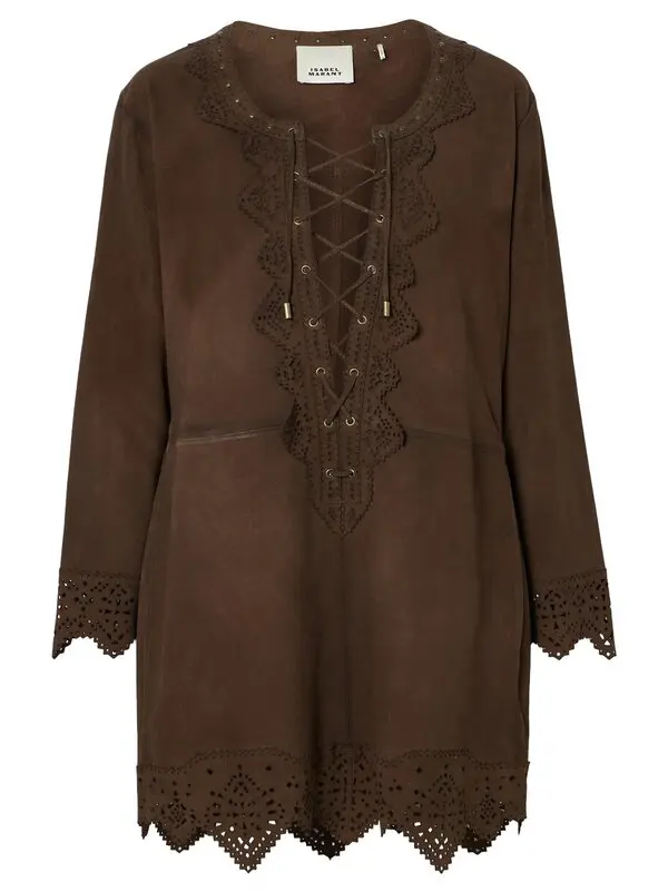 Isabel Marant Charlina Suede Mini Dress - Brown