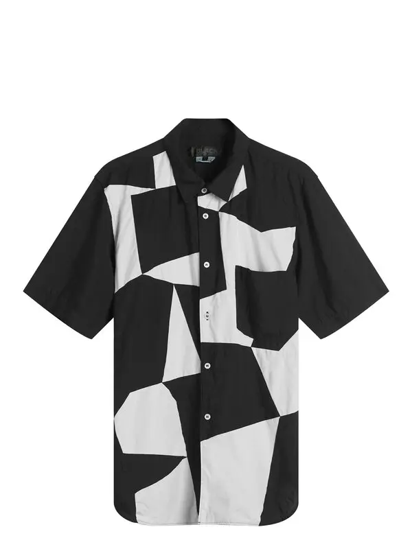 Comme Des Garçons Patchwork Short Sleeve Shirt - Black