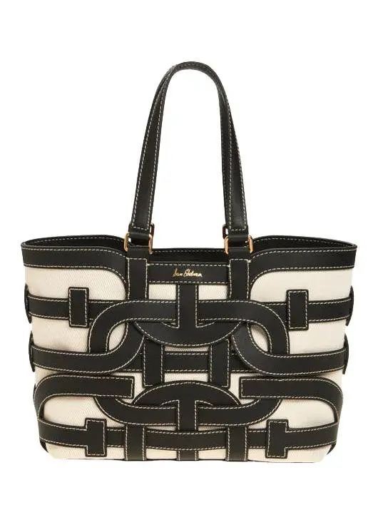 Sam Edelman Small Bay Leather Tote - Black