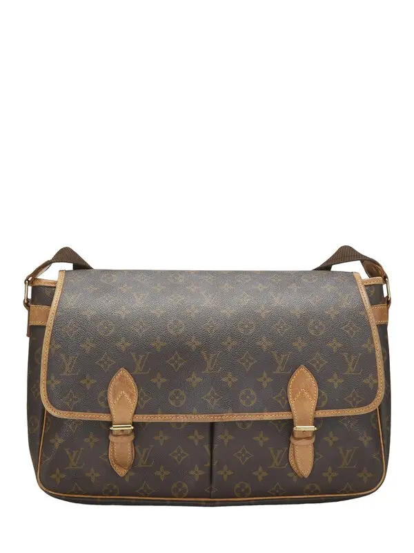 LOUIS VUITTON Monogram Sac Gibeciere - Brown