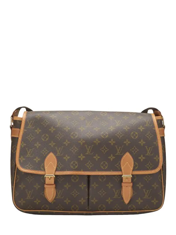 LOUIS VUITTON Monogram Sac Gibeciere - Brown