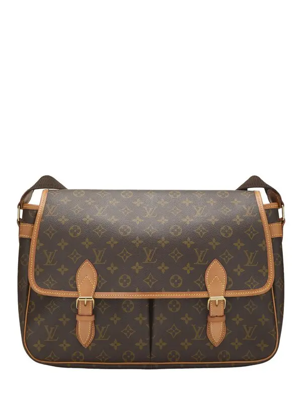 LOUIS VUITTON Monogram Sac Gibeciere - Brown