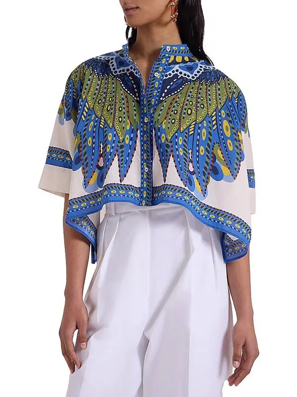La DoubleJ Mini Foulard Chakra Placee Shirt - Chakra Placee Multicolor