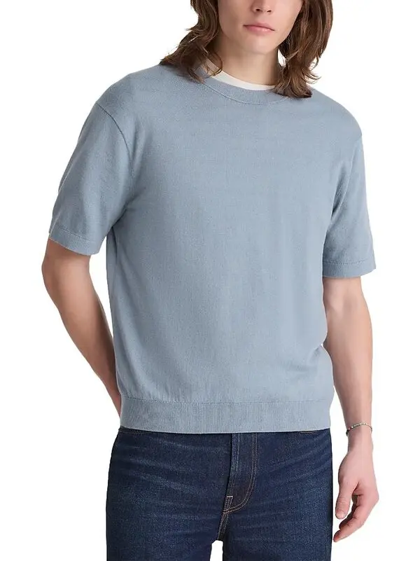 Madewell Regular Fit Short Sleeve Sweater - Overcast