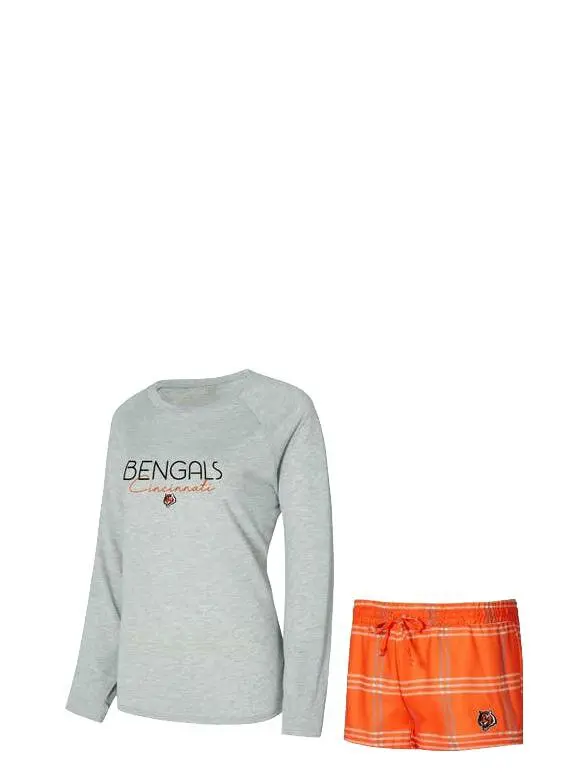 CONCEPTS SPORT Cincinnati Bengals Raglan Set - Orange