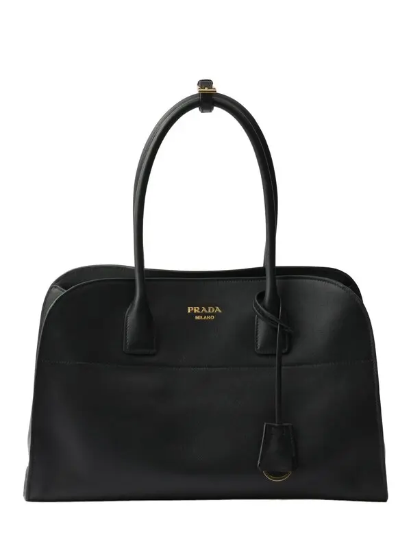 Prada Leather Tote Bag - Black