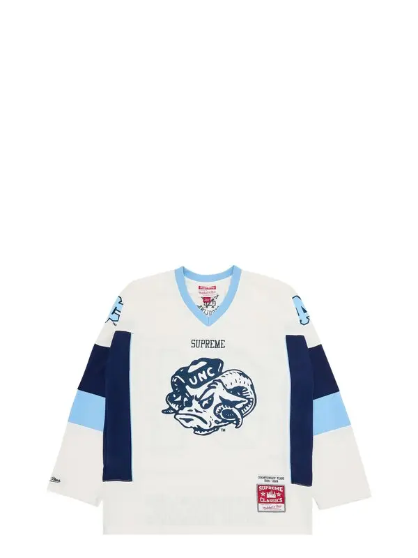 Supreme X Mitchell & Ness Ncaa Hockey Jersey - White
