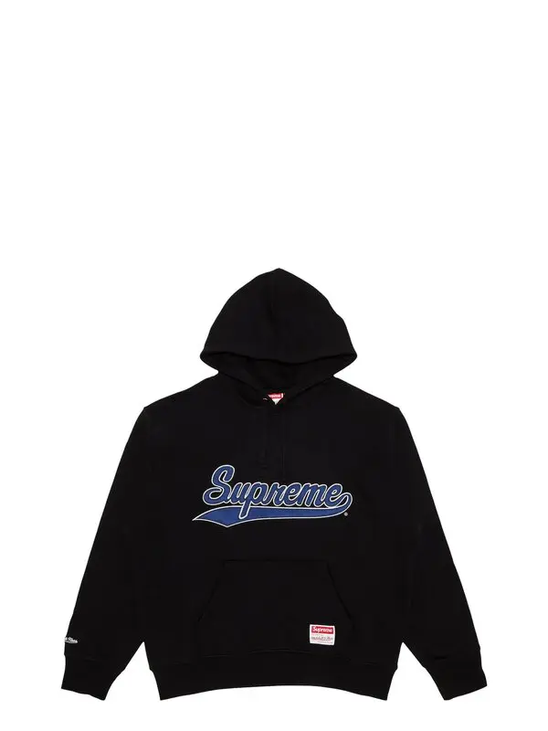 Supreme X Mitchell & Ness Ncaa Hooded Sweatshirt - Black