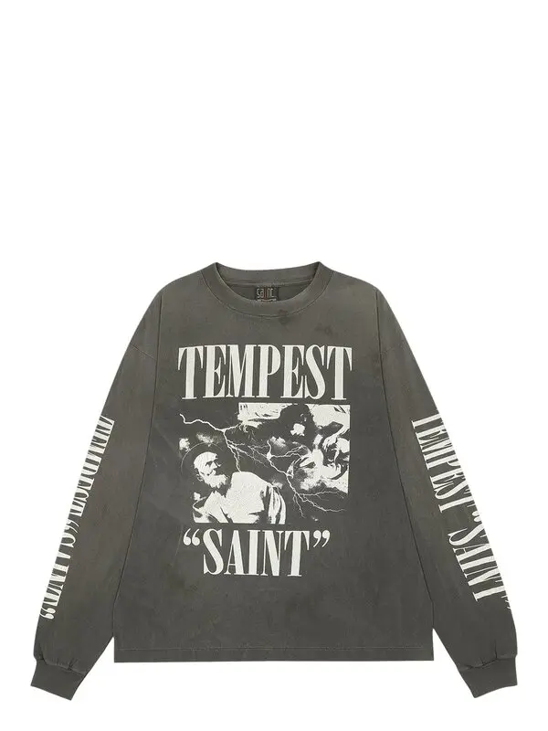 SAINT MXXXXXX Tempest Long-sleeve Tee - Black