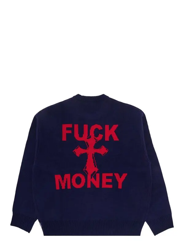 Supreme Fuck Money Sweater - Blue