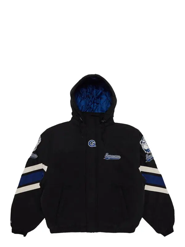 Supreme X Mitchell & Ness Ncaa Stadium Jacket - Black