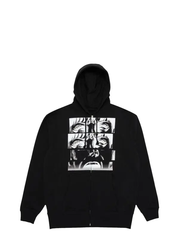 Goat Kazuo Umezu Scream Zip-up Hoodie - Black