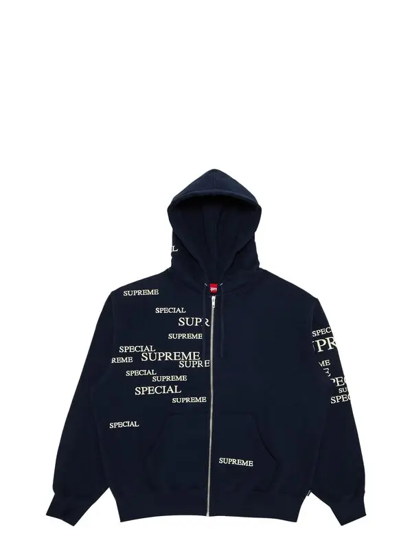 Supreme Special Zip Up Hooded Sweatshirt - Blue