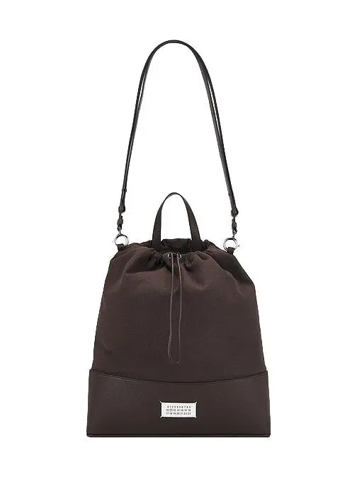 MAISON MARGIELA 5ac Daily Drawstring Backpack - Walnut