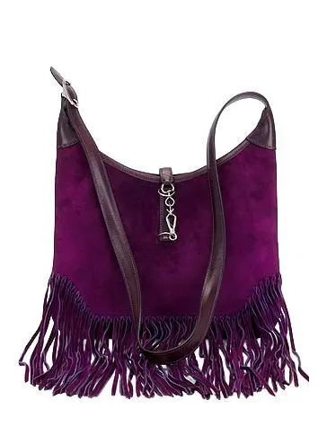 Hermès Veau Doblis Sac Trim Anate Shoulder Bag - Violet