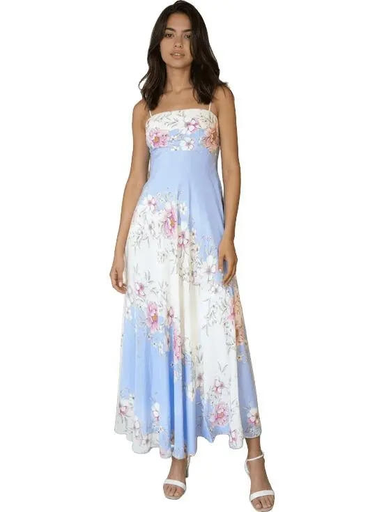 Yumi Kim Floral Midi Dress - Blue
