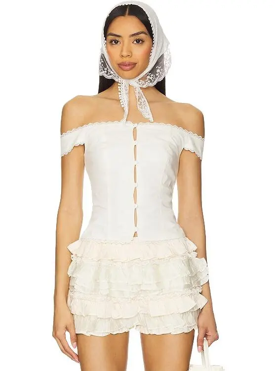 LOVERS AND FRIENDS Kitty Top - Ivory