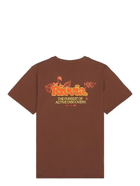 RIVVIA PROJECTS Floral Pursuit T-shirt In . Also - Brown