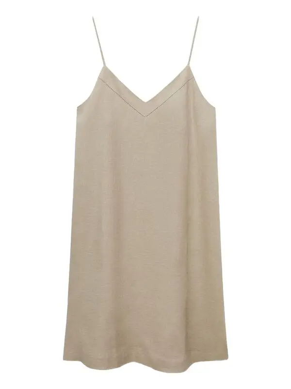 Mango Linen Nightgown - Sand
