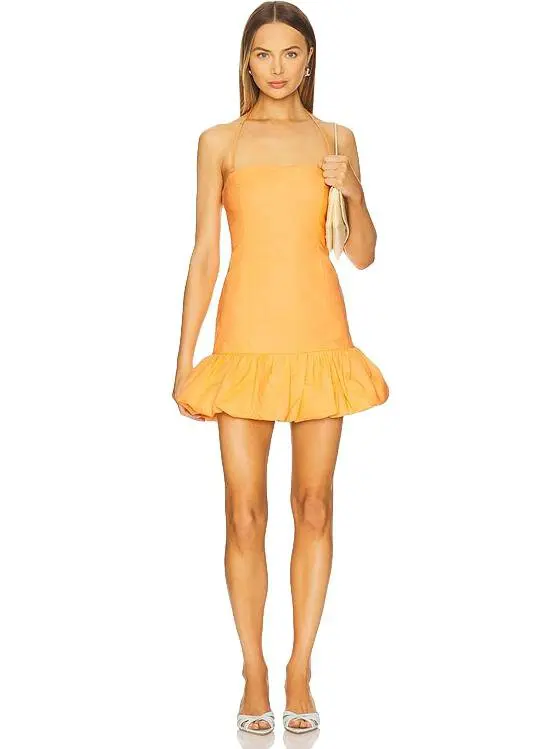 Minkpink Charlotte Bubble Mini Dress - Orange