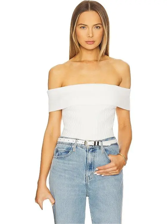 DL1961 Off Shoulder Instasculpt™ Top - White