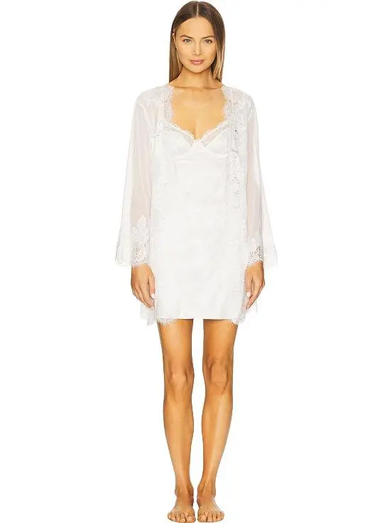 HOMEBODII Helena Mini Robe - White