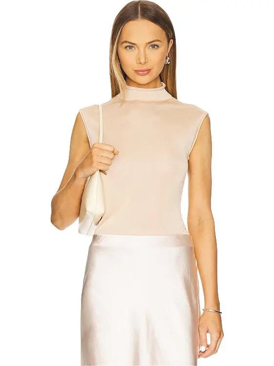 L'academie By Marianna Camryn Sheer Knit Top - Peachy Pink