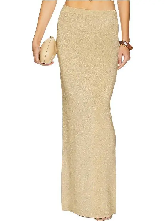 LOVERS AND FRIENDS Carla Maxi Skirt - Gold