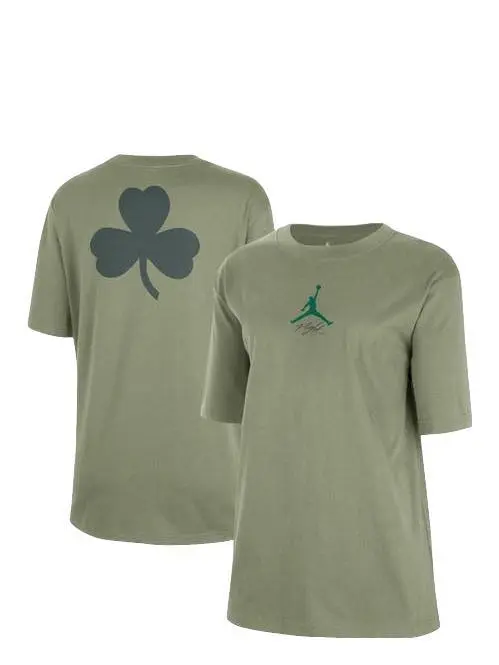 JORDAN BRAND Boston Celtics Courtside Statement Edition Boyfriend T-shirt - Green