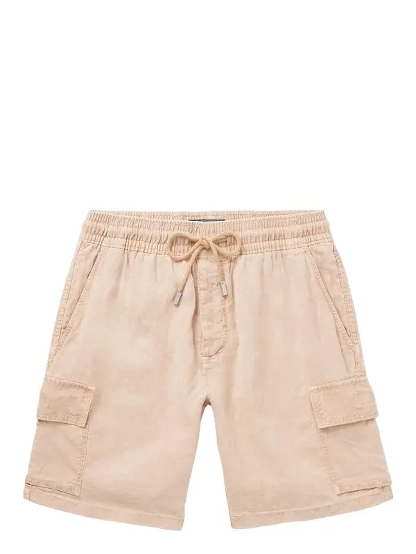 Vilebrequin Baie Straight-leg Linen Cargo Shorts - Brown