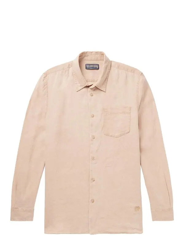 Vilebrequin Caroubis Linen Shirt - Brown