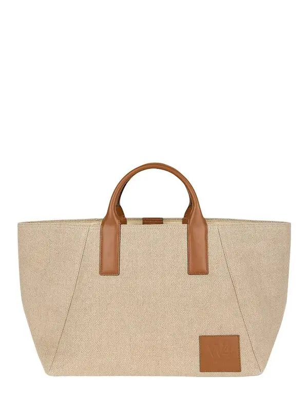 WE-AR4 The Riviera Canvas Tote Bag - Dark Sand