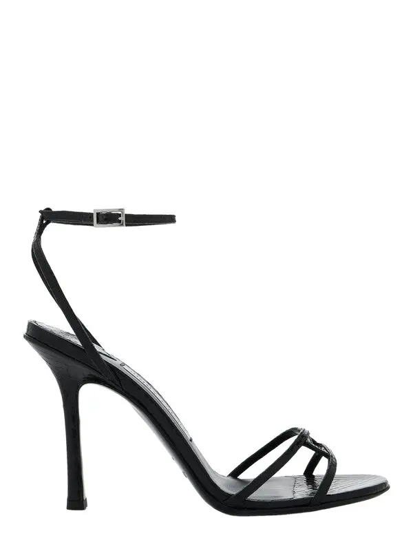 JIMMY CHOO 1998 Leo Leather Sandals - Black