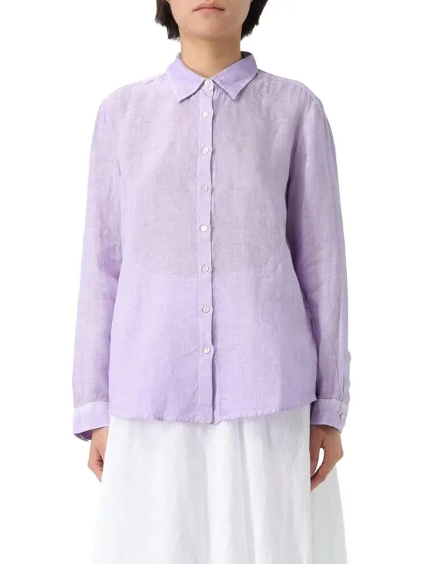 120% Lino Button-down Shirt - Lilac