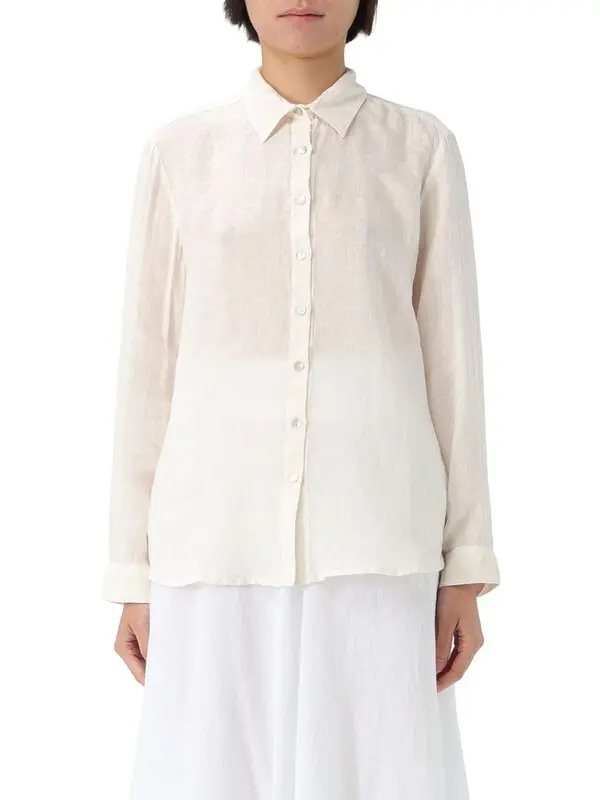 120% Lino Button-down Shirt - Milk