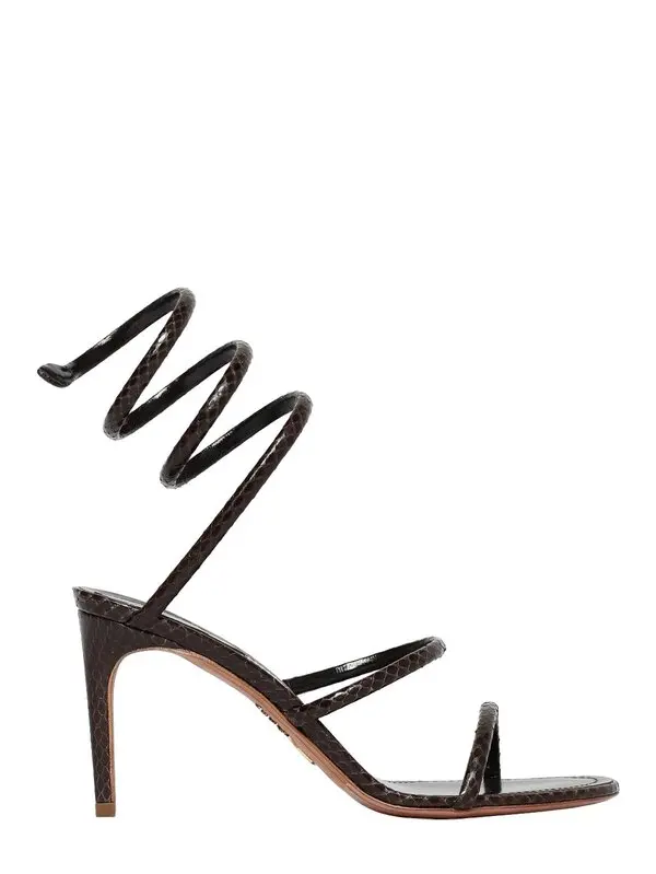 Rene Caovilla Heeled Sandal - Brown